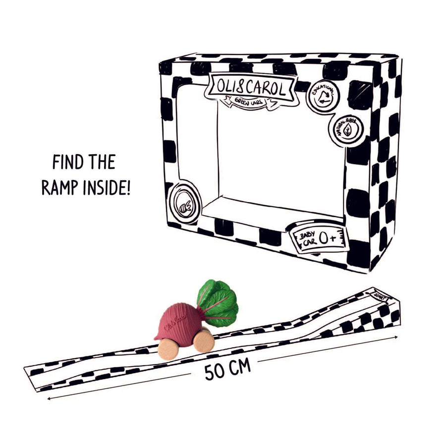 Betty The Beetroot Baby Car Toy – Oli&Carol