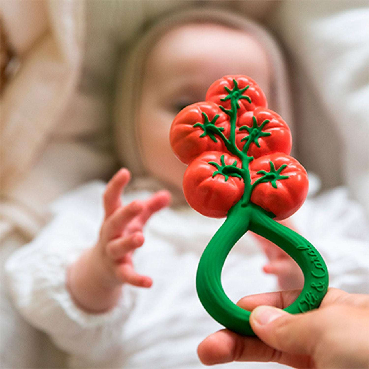 Tomato Rattle Toy | Oli&Carol